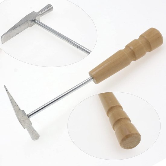 17-kanaals Kalimba DIY-set met sleutels, houten bruggen en stemhamer | bol