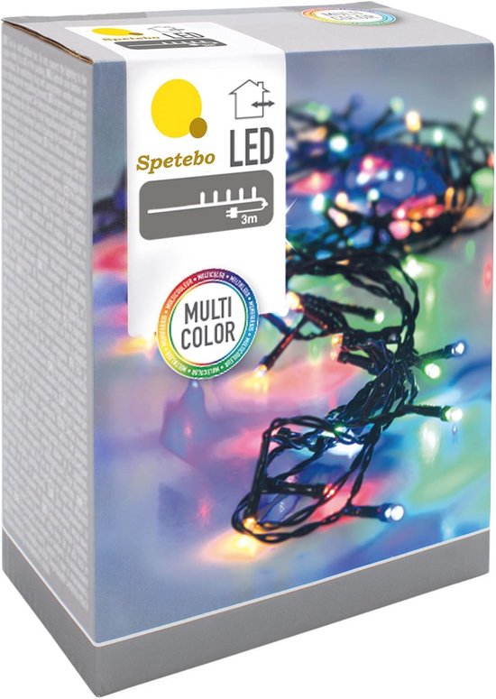 Kleurige LED Feestverlichting - 180 LED / 13.5 m - Versieringen voor ...