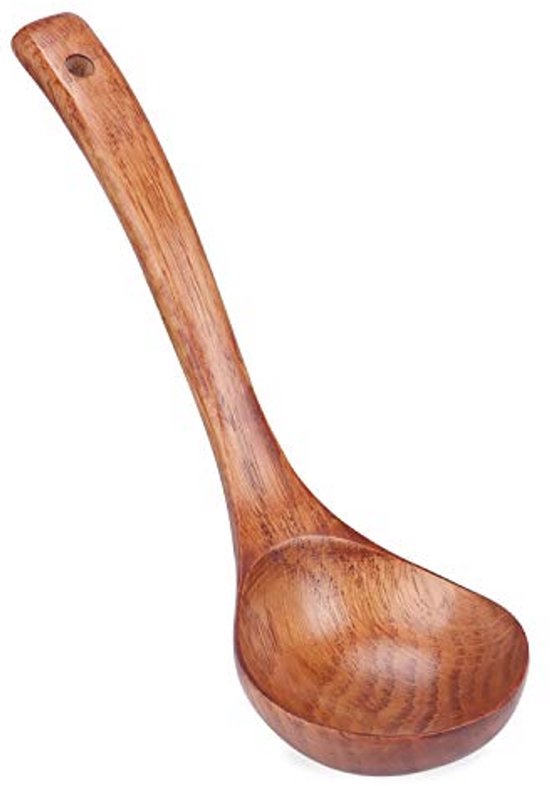 Houten soeplepel 24 cm - ideaal voor elke keuken | bol