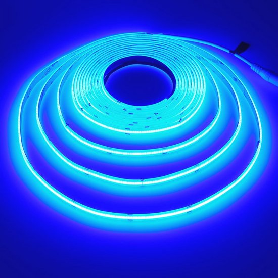 24V COB LED Strip Blauw 5M - Waterdicht en Flexibel voor DIY Decoratie | bol