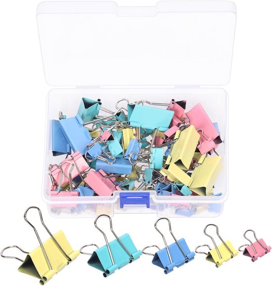 Kleurrijke Bindmiddel Clips - 100 Stuks in 5 Maten voor Thuis en ...