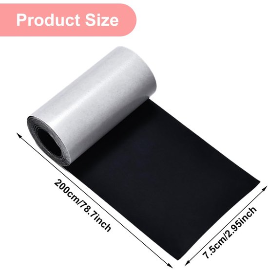 Nylon Repair Patches - Zelfklevende - 7.5 x 200cm - Zwarte Waterdichte ...