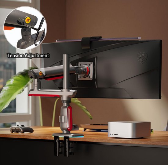 Monitorhouder voor 32-60 inch ultrabreed en gebogen scherm - Heavy duty ...