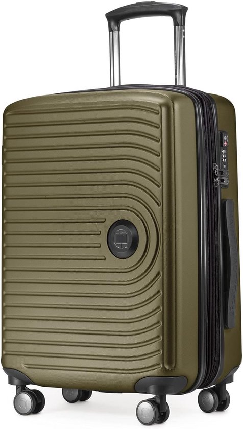 Midden Koffer Trolley - Hard Shell, Uitbreidbaar, TSA - 77 cm, 130 L ...