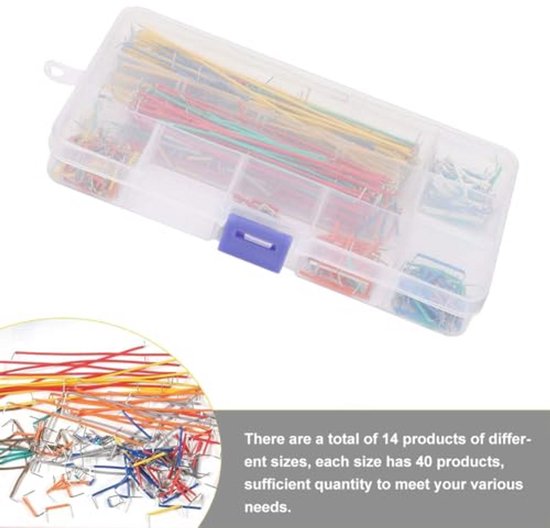 Breadboard Jumper Stekkers - 560 Stuks Aansluitkabels in 14 Lengtes ...