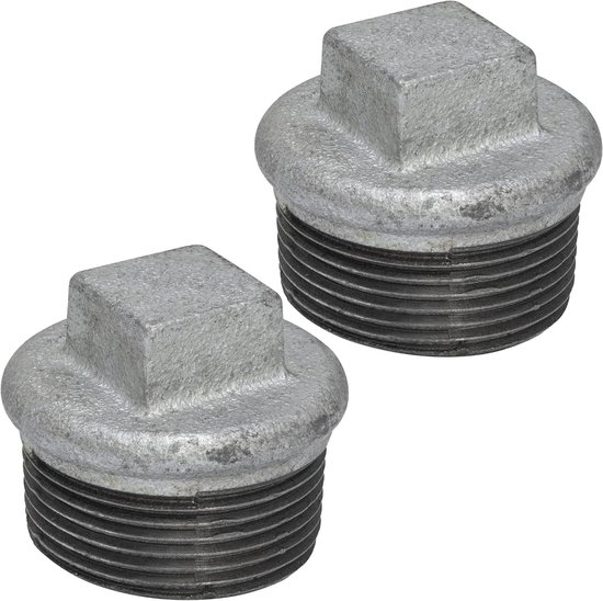 Set van 2 metalen pluggen - sanitair - gietijzer - 1 1/4 inch ...
