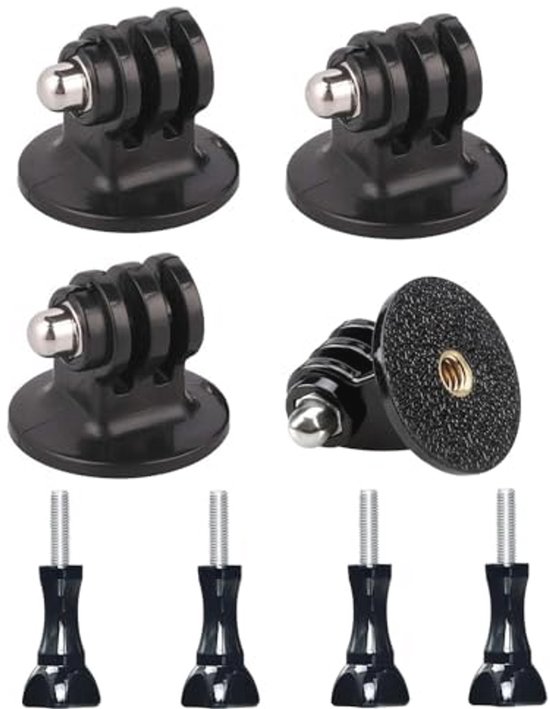 Statief Adapter Set voor Actiecamera's - 4 Stuks met Duimschroeven | bol