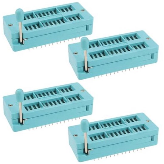 28-Pins ZIF IC Test Socket voor Microcontrollers en Chips - 4 Stuks | bol
