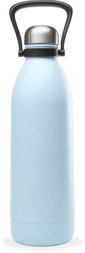 Qwetch - Isothermische fles - Titan Pastel Blauw- 1,5L | bol
