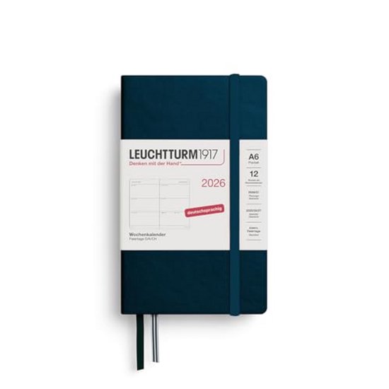 Weekkalender Pocket (A6) 2026 - 12 Maanden - Duits | bol