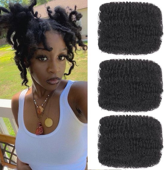 Afro Kinky Curly Braiding Bulk Haar voor Dreadlocks en Spring Twists | bol