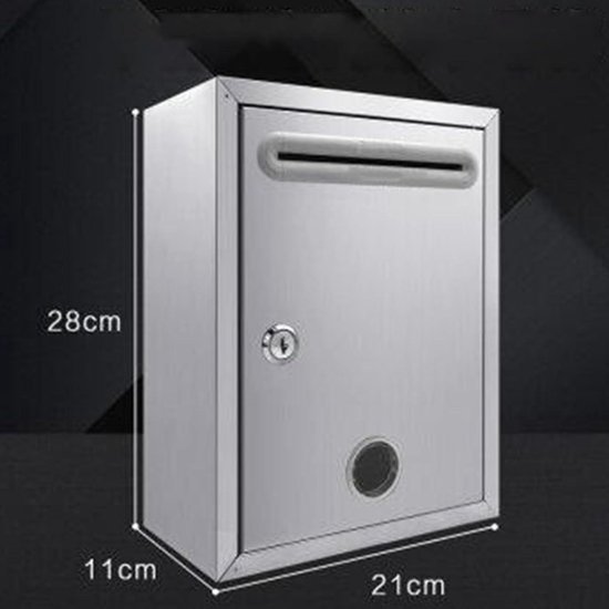 KARZO - Drop Box met Lock - Metalen Wall Mount Deposit Box | bol