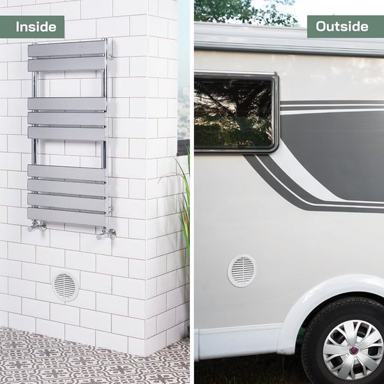 Vent Systems 2 stuks ventilatierooster rond 125 mm wit | bol