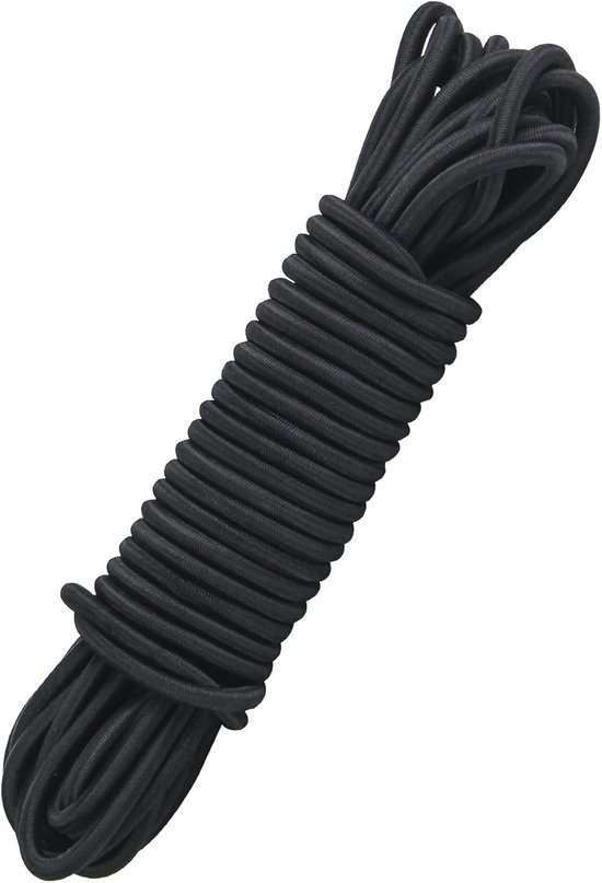 6mm x 12m Elastisch Rubber Koord voor Klussen, Camping en Buitensport | bol