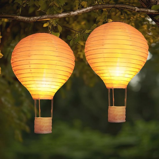 Hangende Solarlampen voor Buiten - 30 cm - Set van 2 - Weerbestendige ...