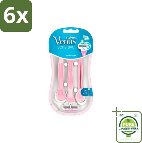 Gillette Venus - Sensitive - Wegwerp Scheermesjes - 3 Scheermesjes ...