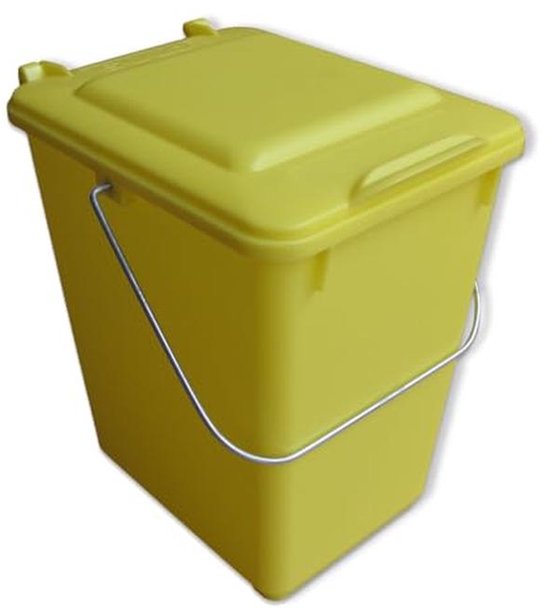 Geel Afvalbakje voor Gft, 10 liter | bol