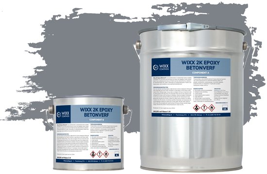 Wixx 2K Epoxy Betonverf - 20L - 20L - RAL 7046 | Telegrijs 2 | bol