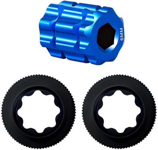 2X Bicycle Crank Adjustment Caps met Tools - Compatible Met Deore/XT ...