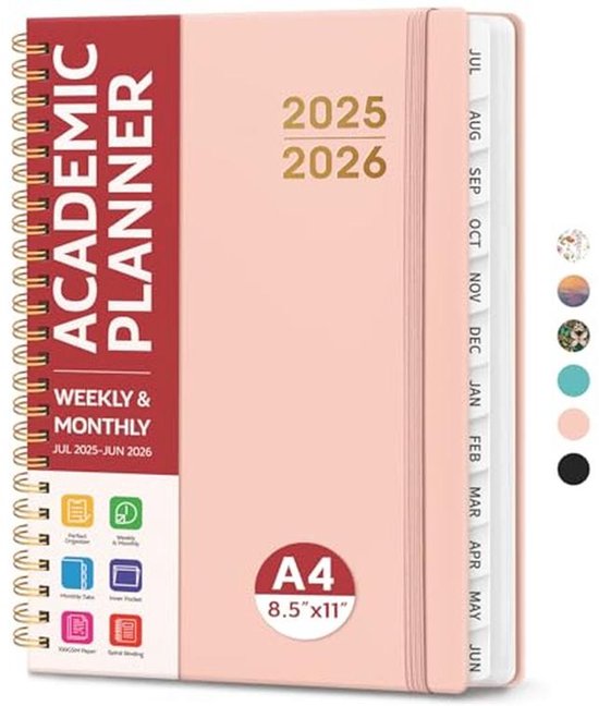 Planificateur académique 2025-2026 | Calendrier mensuel et hebdomadaire ...