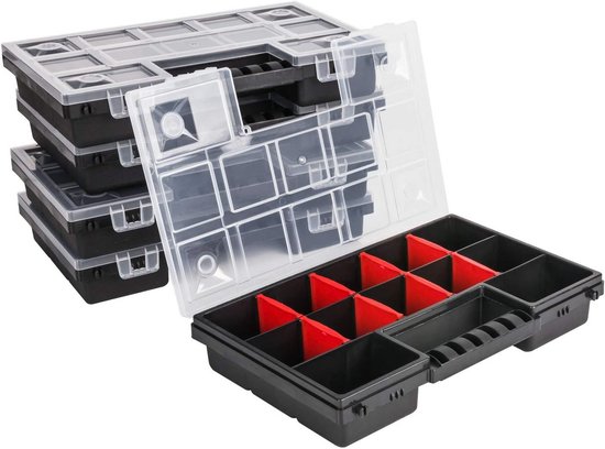 5x Assortimentsdoos met Uitneembare Vakken voor Schroeven en Kleine ...