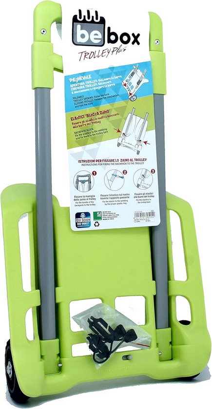 Inklapbare trolley voor schooltas met uitschuifbaar handvat | bol