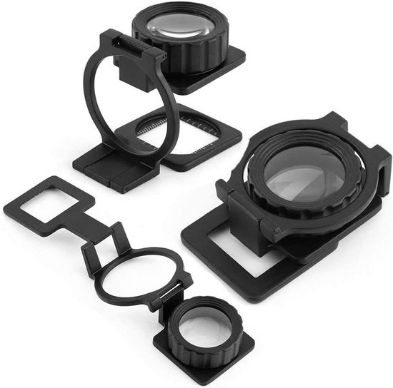 Opvouwbaar Vergrootglas met Licht en Stand - Handig Draagbaar ...