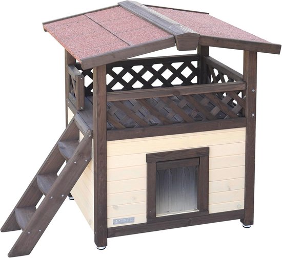 Kattenhuis 4-Seasons Deluxe - Geïsoleerd en Weerbestendig voor Zomer ...
