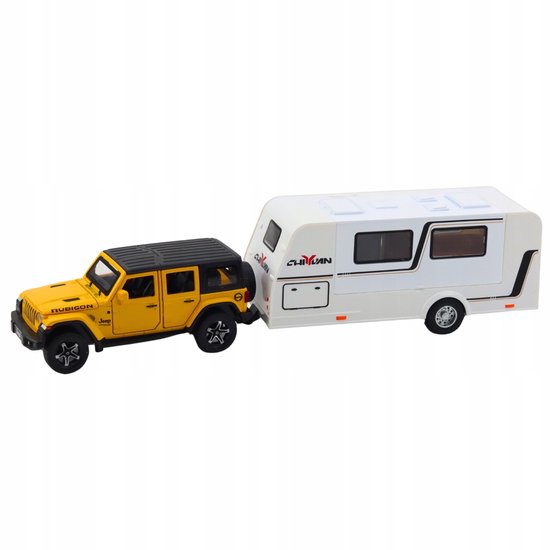 Gele Off-road Camper Set 1:32 met Licht & Geluid | bol