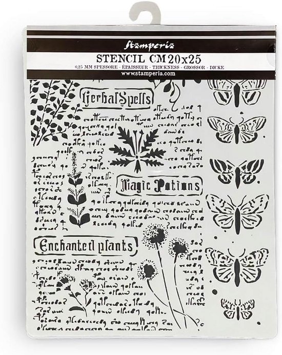 Dikke Stencil 20x25 cm voor Scrapbooking, Kaarten & Bullet Journal ...