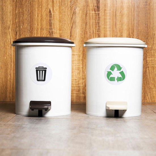 Recycling stickers voor vuilnisemmer - Milieuvriendelijke ...
