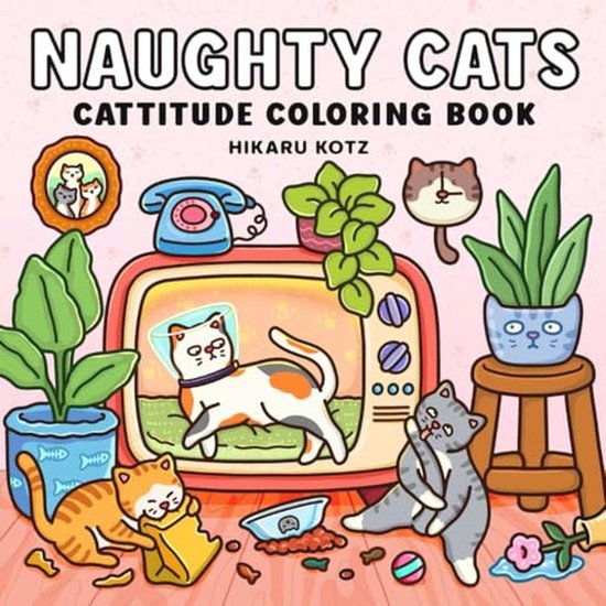 Kleurboek voor Kattenliefhebbers: Gemene en Speelse Katten | bol