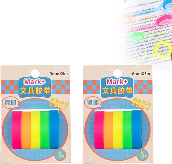 10 Rollen van Writable Adhesive Tape - Transparante Plakband - Kleine ...