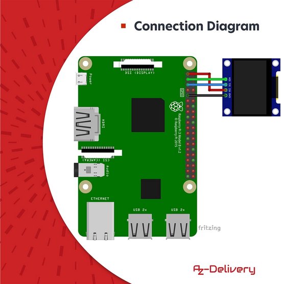 Compact 0.96 inch OLED Display 128x64 I2C SSD1306 Module voor Arduino ...