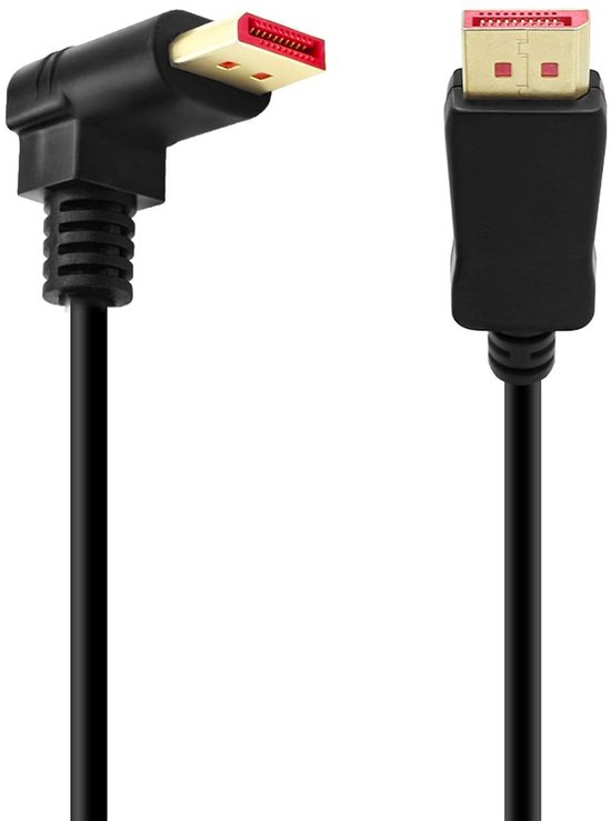 DisplayPort 1.4 Kabel 90 Graden Hoek 1.8m - Ondersteunt 8K 60Hz, 4K ...