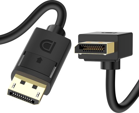 DisplayPort 1.4 Kabel 8K/4K V1.4 Hoek Kabel 90 Graden Omhoog, 3 Meter | bol