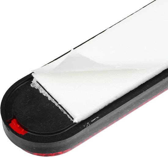 Cosensi - Zadelzak met Zijzicht en Reflecterende Strip Kit (Rood, Ovaal ...