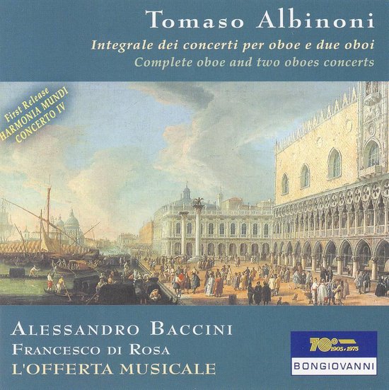 Albinoni: Complete Concertos For Ob, Alessandro Baccini | CD (album ...