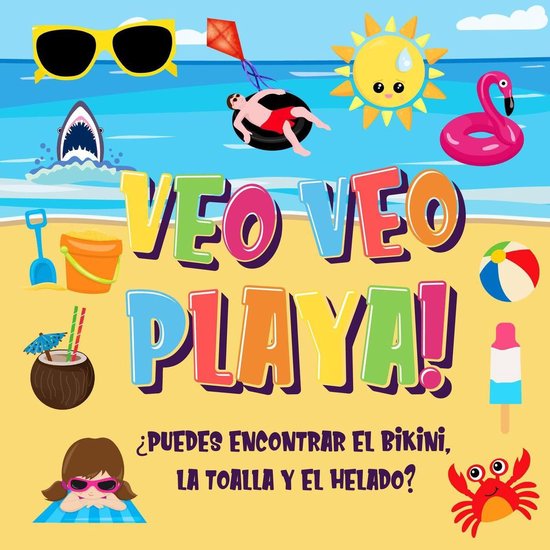 Veo Veo Libros para Niños de 2-4 4 - Veo Veo - Playa! ¿Puedes Encontrar ...