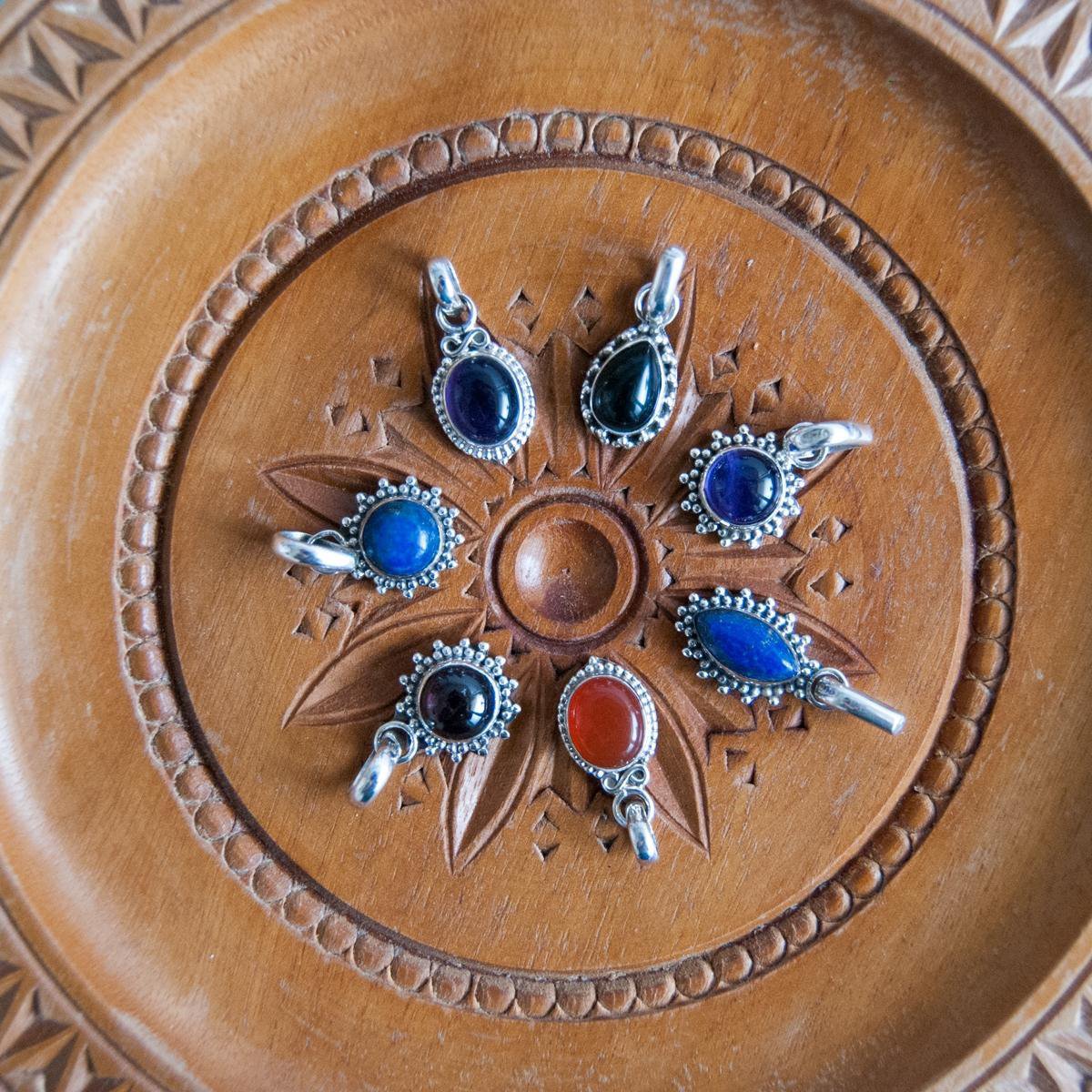 Jewelryz Haydee Edelsteen Hanger | 925 sterling zilver met blauwe ...