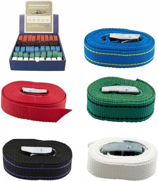 Span Band / Riem met metalen Gesp Wit (1 meter lang) (POL4609081025) | bol