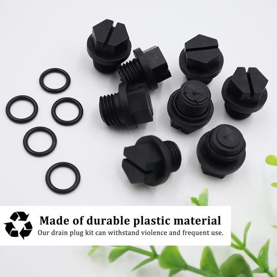Pack of 8 Pool Drainage Screws - Pool Drain Screw with O-Ring Seals ...