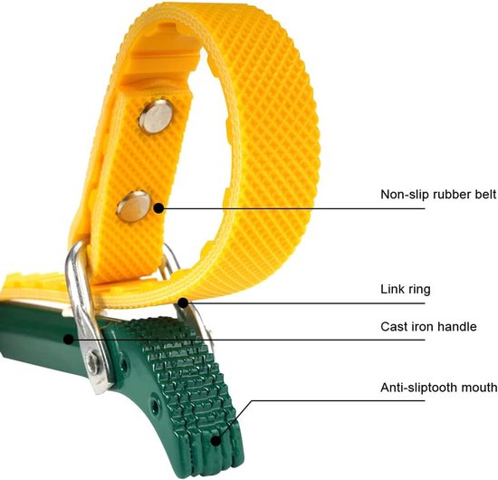 Universele Oliefilter Steeksleutel met Rubber Riem - Verstelbare Lengte ...