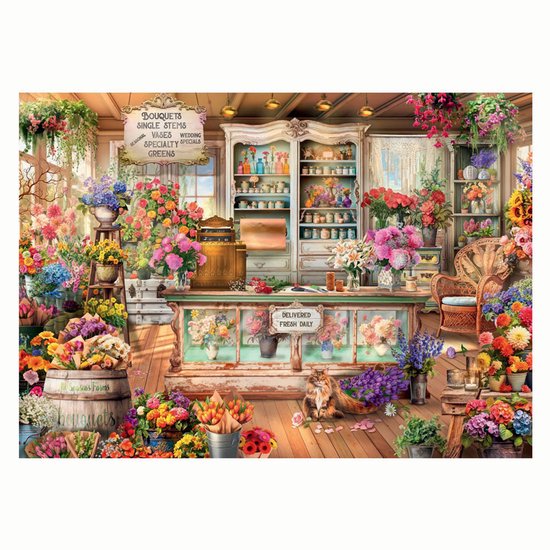 Ravensburger Legpuzzel - All Seasons Flowershop - 1000 Stukjes | bol