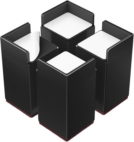 Verstelbare Meubelverhogers 10 cm - Set van 4 Antislip Verhogers voor ...