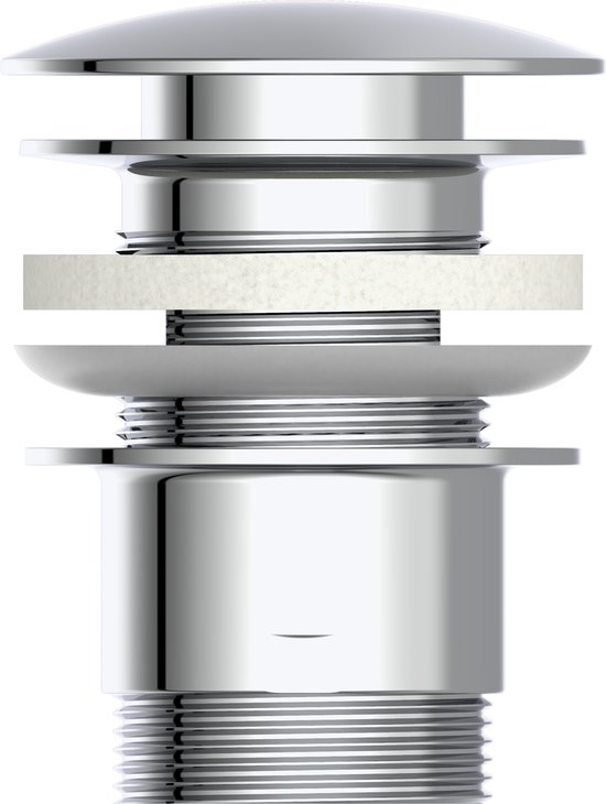 KIRCHHOFF DAV-1WK afvoerwaste - Chroom - 1 1/4" x 65 mm | bol