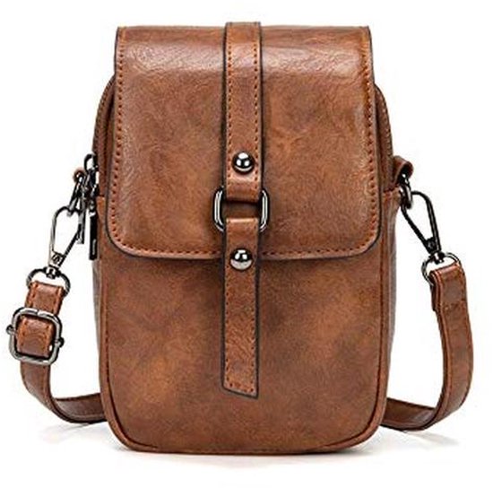 Vintage Crossbody Telefoon Tas voor Vrouwen - Kleine Messenger Bag met ...