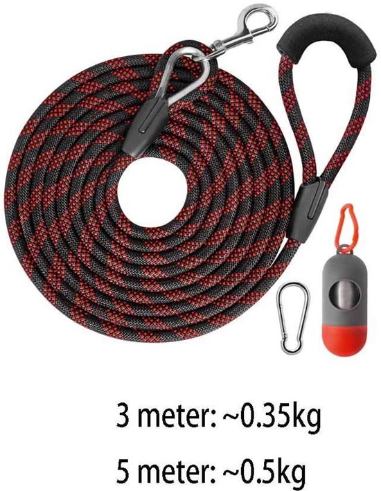 Duurzame Klimtouw Hondenlijn voor Middelgrote en Grote Honden - Blauw | bol