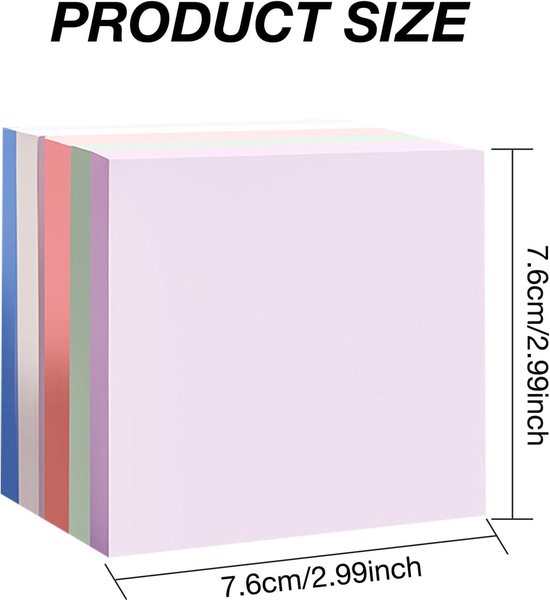 3x3 Sticky Notes in Morandi kleuren - Super sticking power - Sterke ...