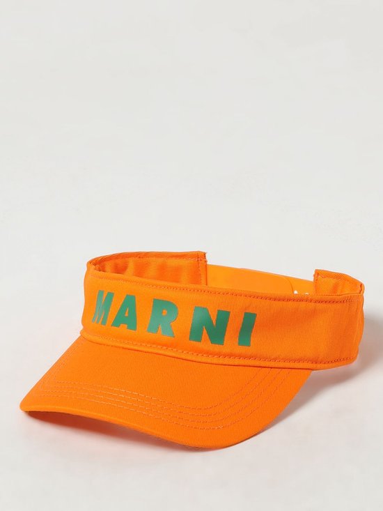 Marni Logo Visor Kids - Orange Hats | bol